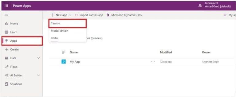 How to Create A Canvas APP in PowerApps